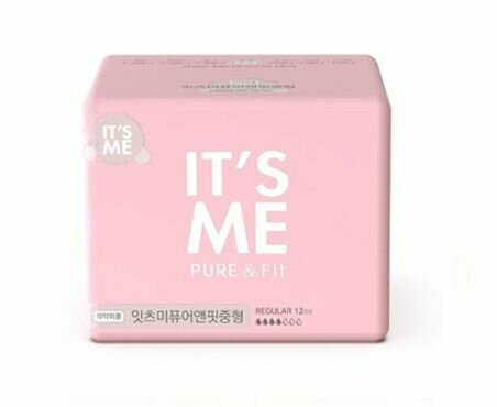 IT'S ME Прокладки женские гигиенические Pure & Fit pads regular, 12 шт, 1 уп