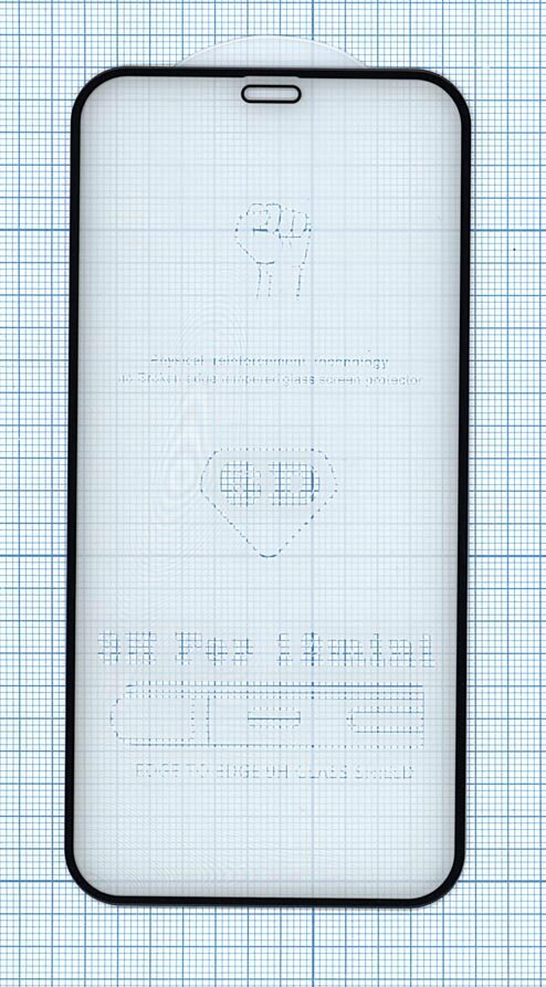 Защитное стекло 6D для Apple iPhone 12 mini черное
