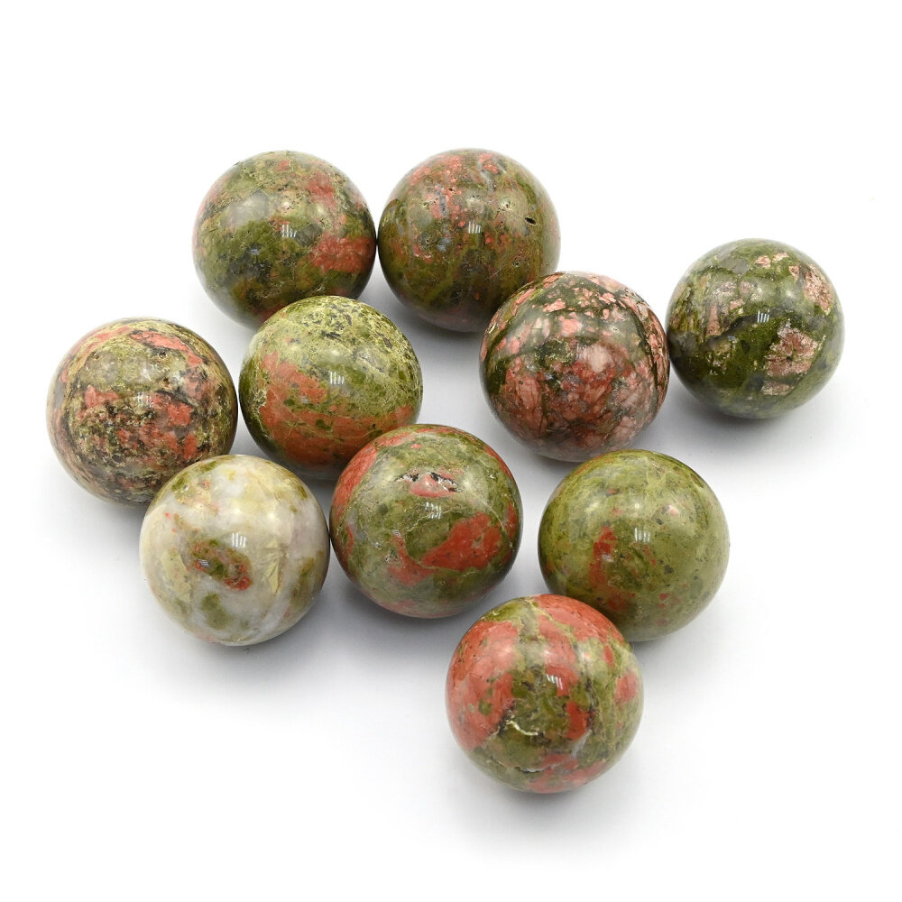 Шар из унакита, диаметр 29-30мм