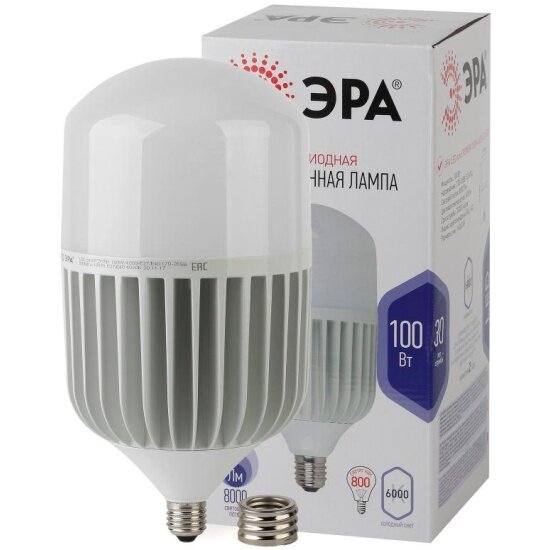 Светодиодная лампа Эра STD LED POWER T160-100W-6500-E27/E40 Б0032090