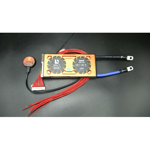16S Умная Плата защиты Smart BMS DALY Lifepo4 80A c Bluetooth, Водозащищенная, общий порт заряда-разряда