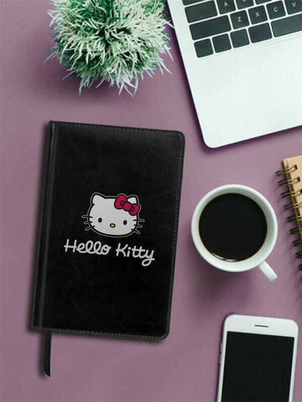 Ежедневник с принтом Хеллоу Китти недатированный,160 л