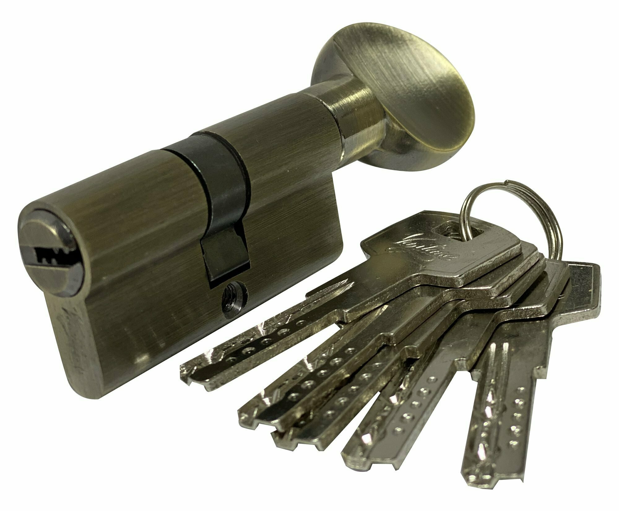 Цилиндровый механизм Vantage ZC 60 мм (30с/30) AB бронза (5 ключей)