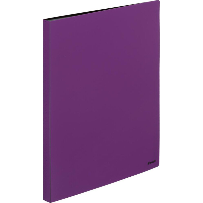 Папка файловая Комус 20 сиреневая, с карманом для CD/визитки 172096