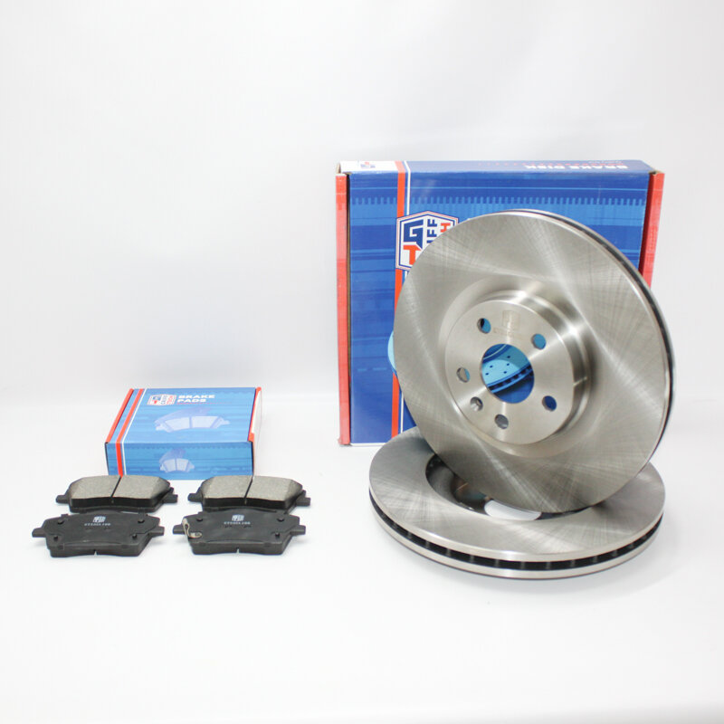 Комплект передние тормозные диски 2 штуки и колодки GRIFF TECH Geely Tugella (2019 - )/ Geely Tugella (22 - ) Рестайлинг / 4048055000