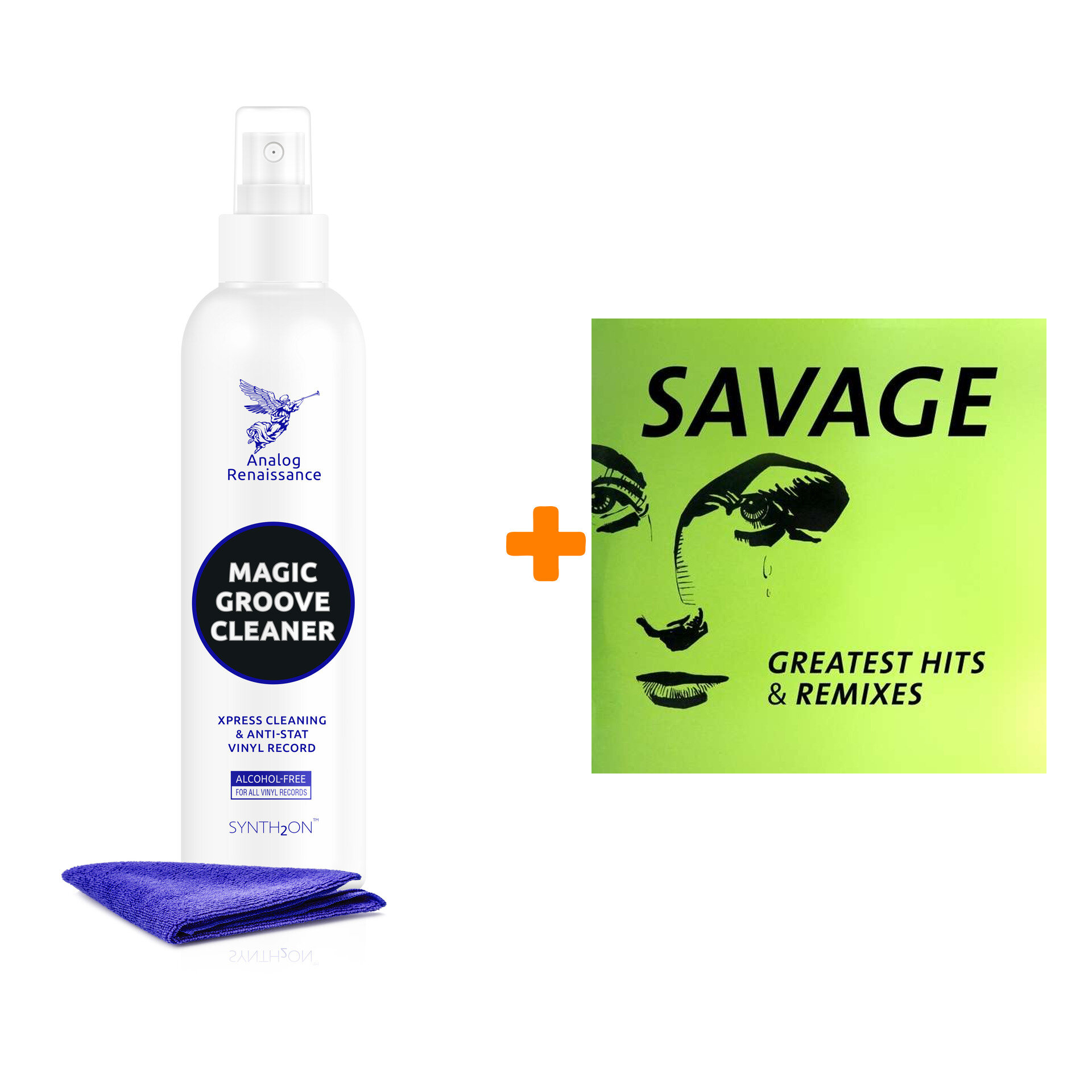 SAVAGE Greatest Hits & Remixes LP + Спрей для очистки LP с микрофиброй 250мл Набор