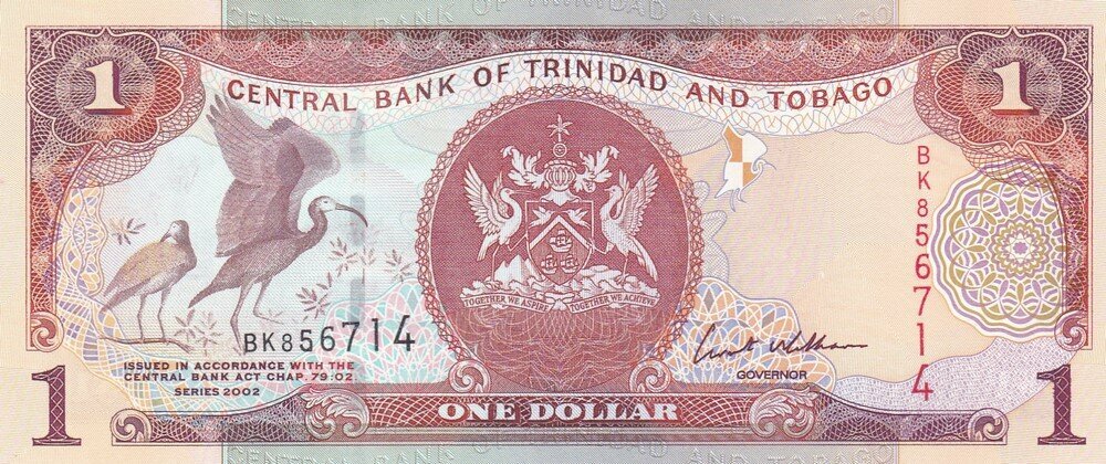 Тринидад и Тобаго 1 доллар 2002 г. (Серия BK)