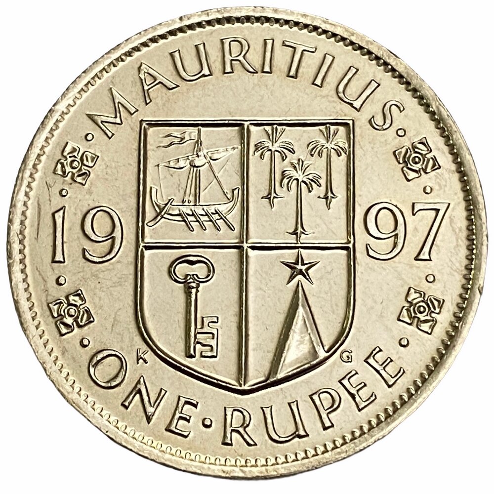 Маврикий 1 рупия 1997 г. (2)
