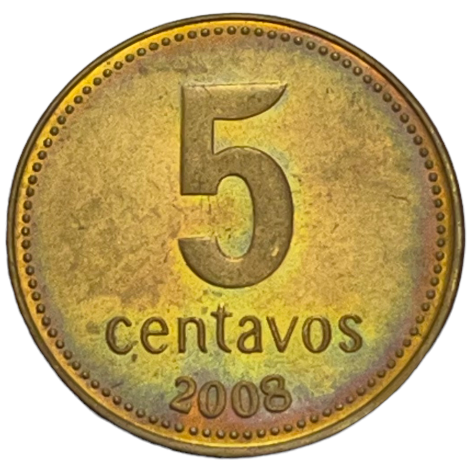 Аргентина 5 сентаво 2008 г.