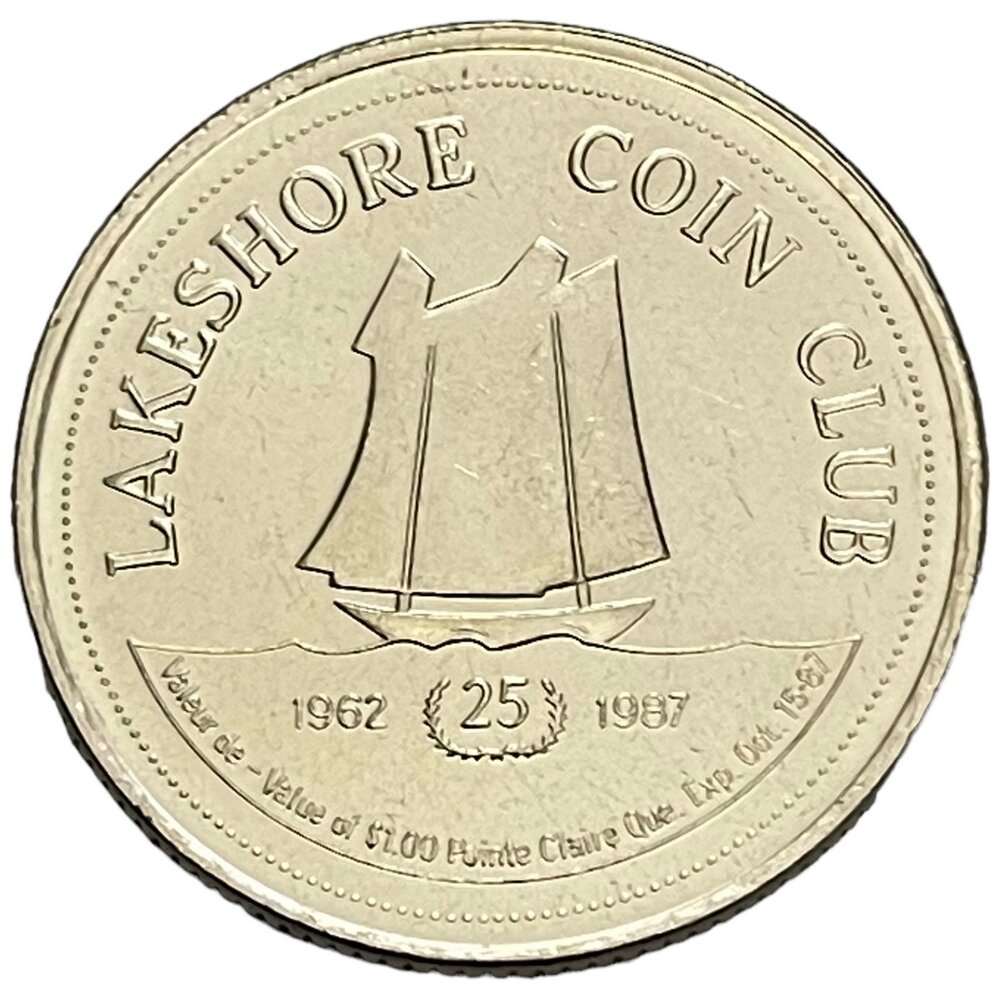 Канада, Квебек 1 торговый доллар 1987 г. (Пуэнт-Клер)