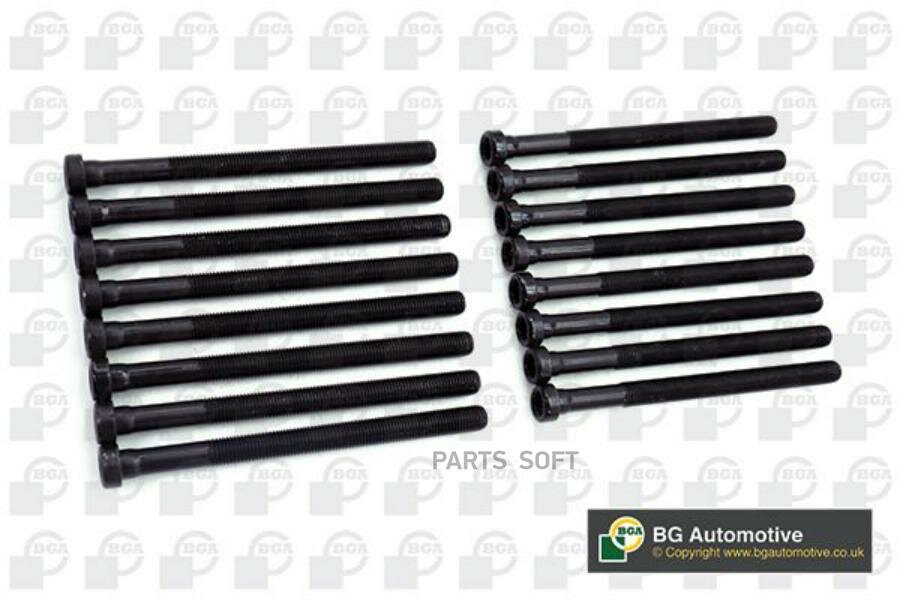 BGA BK3369 комплект болтов гбц Audi (Ауди) a4 / a6 / VW Passat (Пассат) 2,7 / 3.0 tdi 00- (m12x1.5x159, qty: 16 шт)
