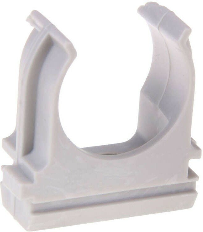 Клипса для трубы d32мм серый (50 штук)