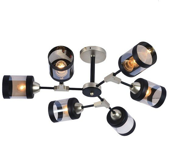 Люстра AURA S0014-6 GD+BK