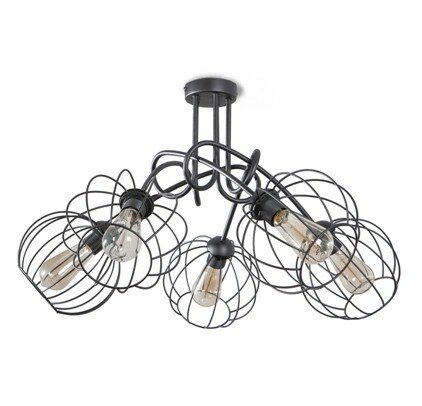 Люстра AURA S1986-5 BK+BK