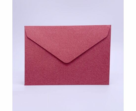 Конверт цветной 119х162 мм, 10 шт, винный