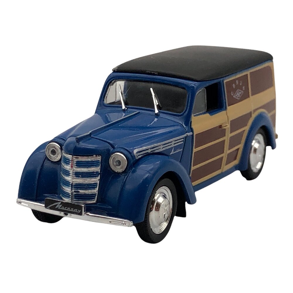 Модель автомобиля Москвич-420-422 (Почта, синий) 2009-2014 гг, "Автомобили на службе" DeAgostini