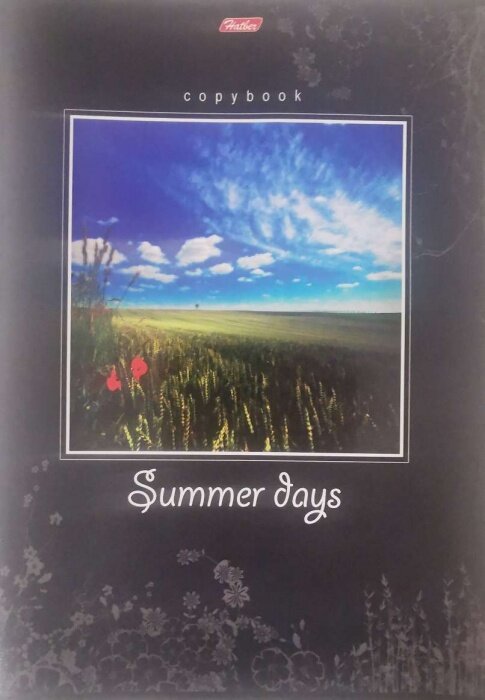 Хатбер 96Т4вмВ3/SD-1 Тетрадь summer days на скобе, ф. а4, выбороч. лак,96 л, хатбер