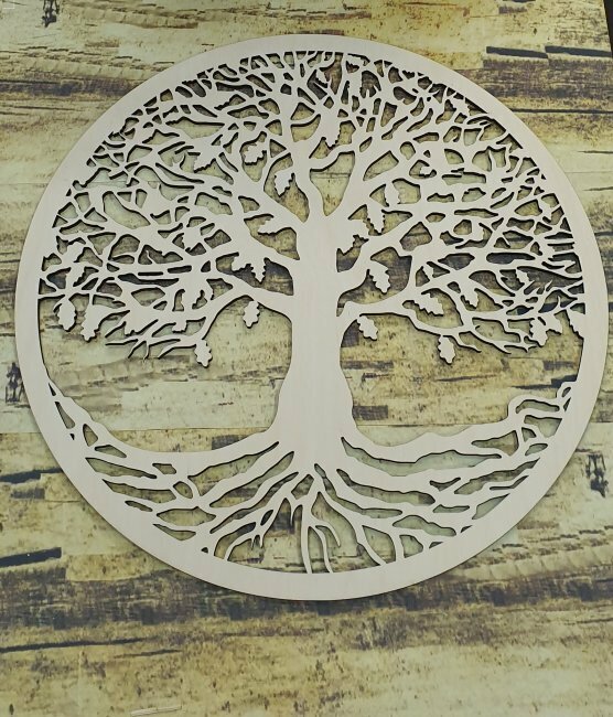 Деревянные заготовки / Декупаж, деревянная заготовка "Добрый мастер" "Дерево желаний" d 8.5см, 3мм(2шт)