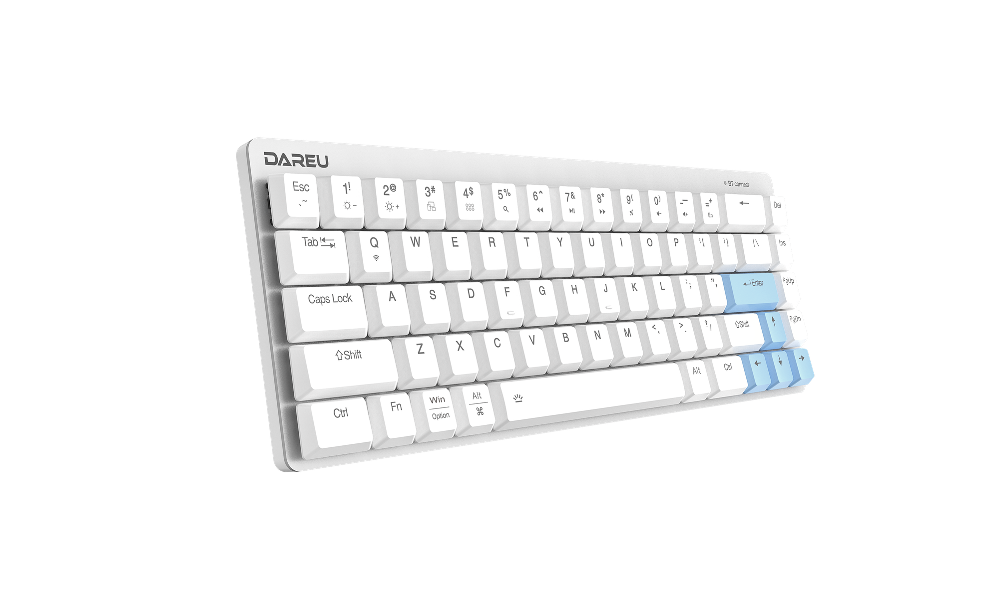 Dareu EK868 White/Blue Wireless Brown switch — фото 1