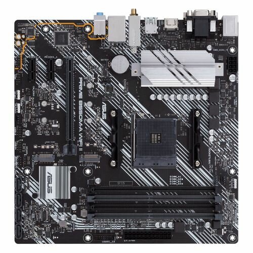 Материнская плата ASUS PRIME B550M-A WIFI II, SocketAM4, AMD B550, mATX, Ret