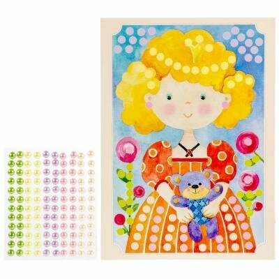 Аппликация бусинами Принцесса Анфиса