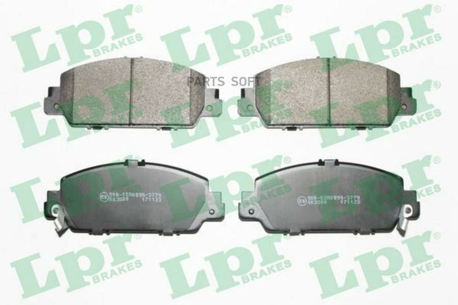 05P1886 LPR Колодки тормозные HONDA ACCORD 14- передние