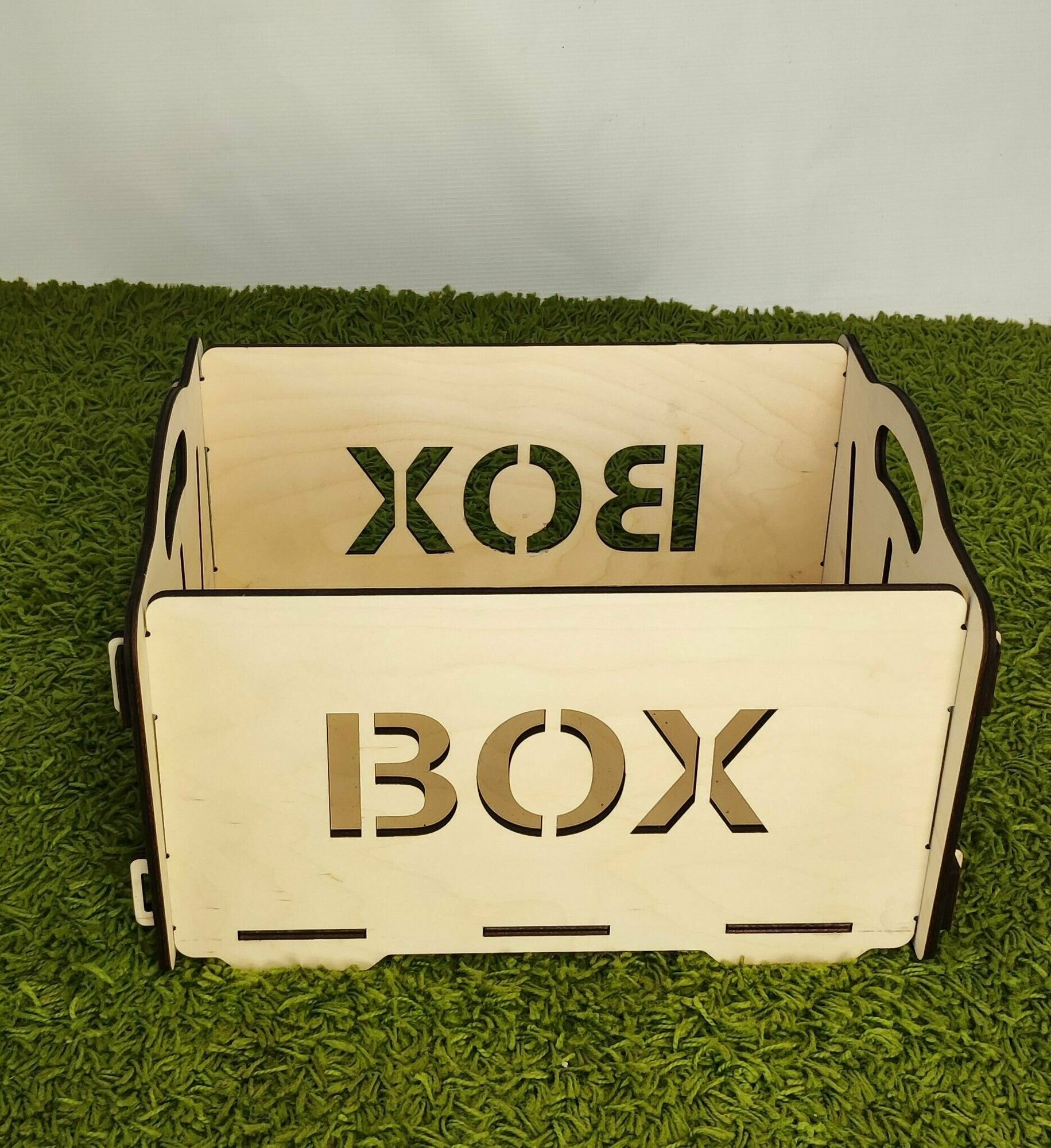 Ящик для хранения и декора из фанеры 38х30х23см / 2шт