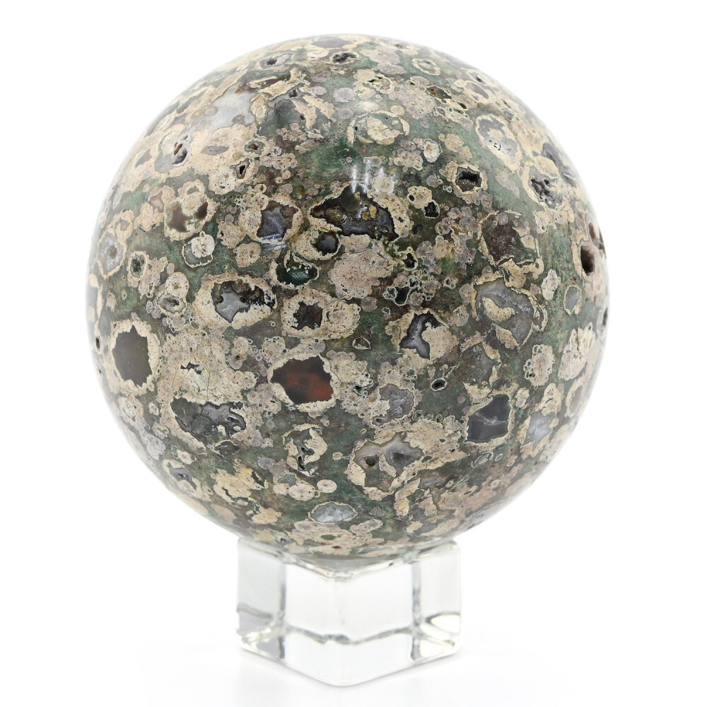 Шар из агата цветочного диаметр, 74мм .