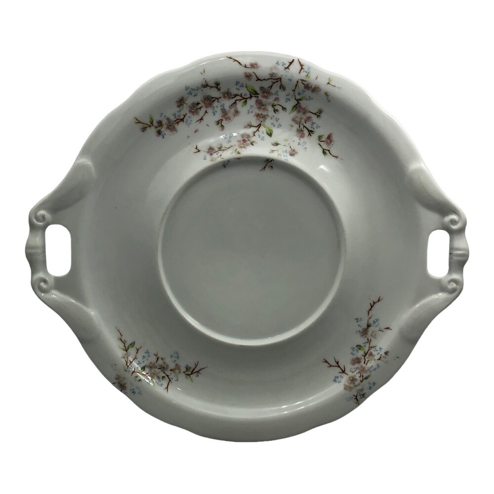 Сервировочное блюдо "Цветы" 1889-1917 гг, Кузнецов, Российская Империя