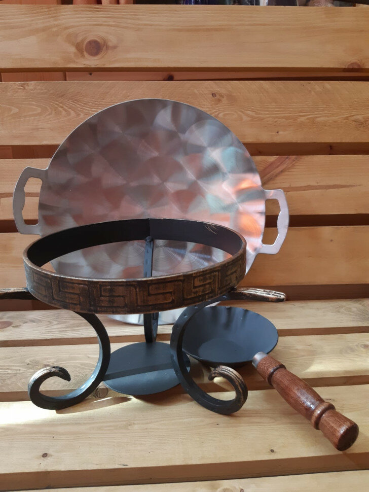 Садж комплект №5 подставка с совком 40см