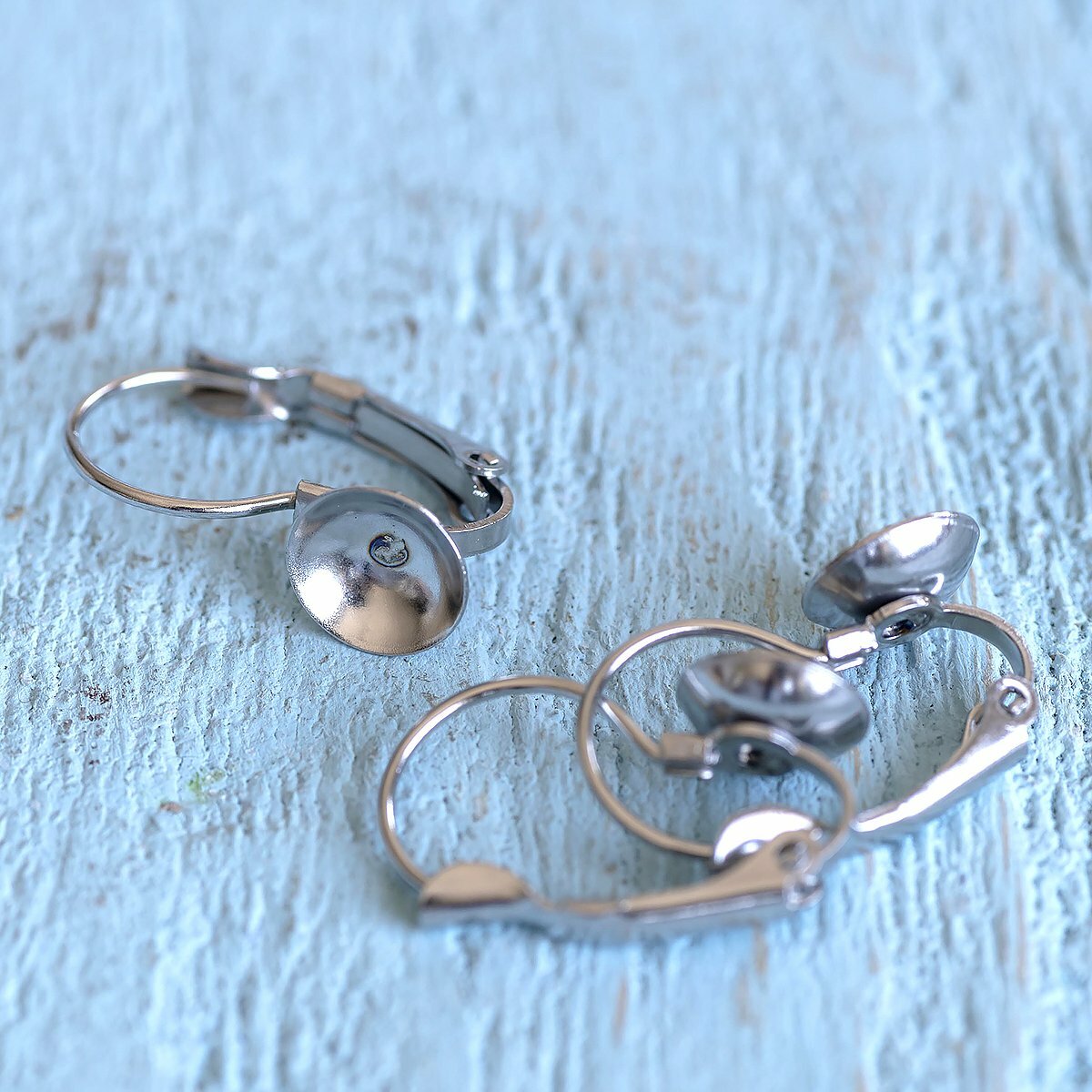 Гипоаллергенные Швензы для серег 3 пары / основы для сережек, нержавеющая сталь, 19х8х0.8 мм