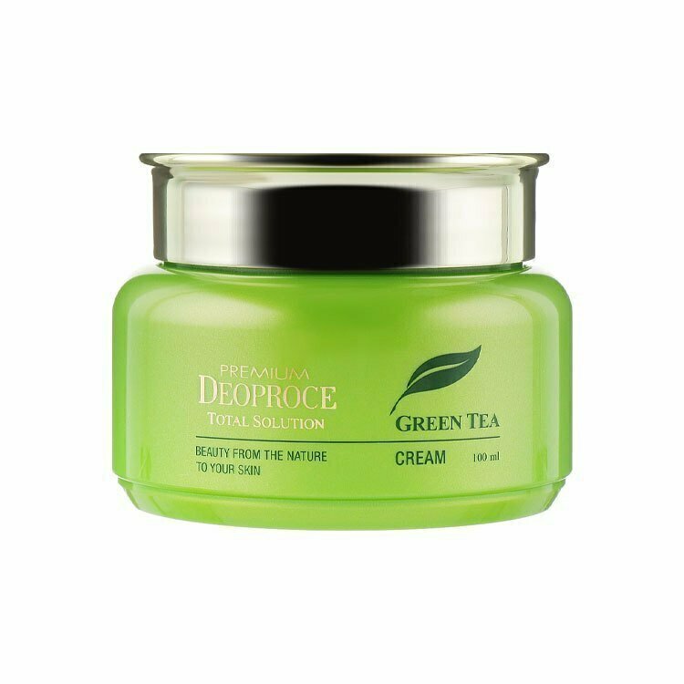 Deoproce Крем для лица на основе зеленого чая Premium Green Tea Total Solution Cream, 100 мл