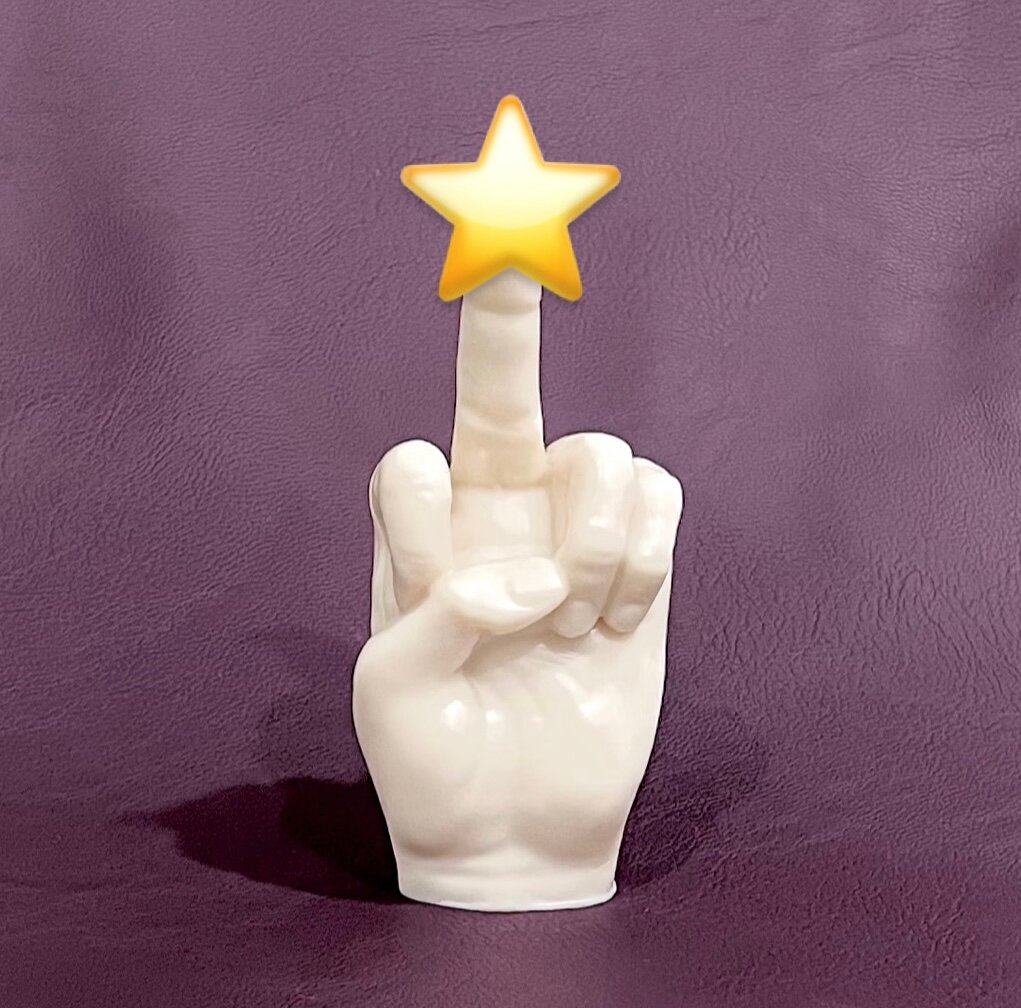 Силиконовая форма для свечей Жест "палец" 3D, для мыла, свечей 1шт 9*4*3 см