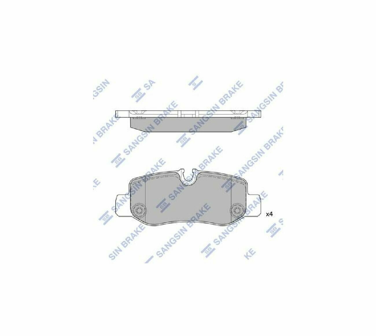 Колодки тормозные дисковые SANGSIN SP4130 для MERCEDES Viano, Vito (W447)