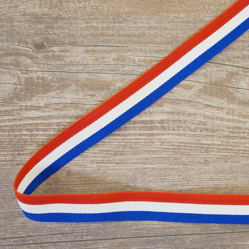 Hemline VR15.004 Лента с рисунком на картонной мини-катушке "Триколор"