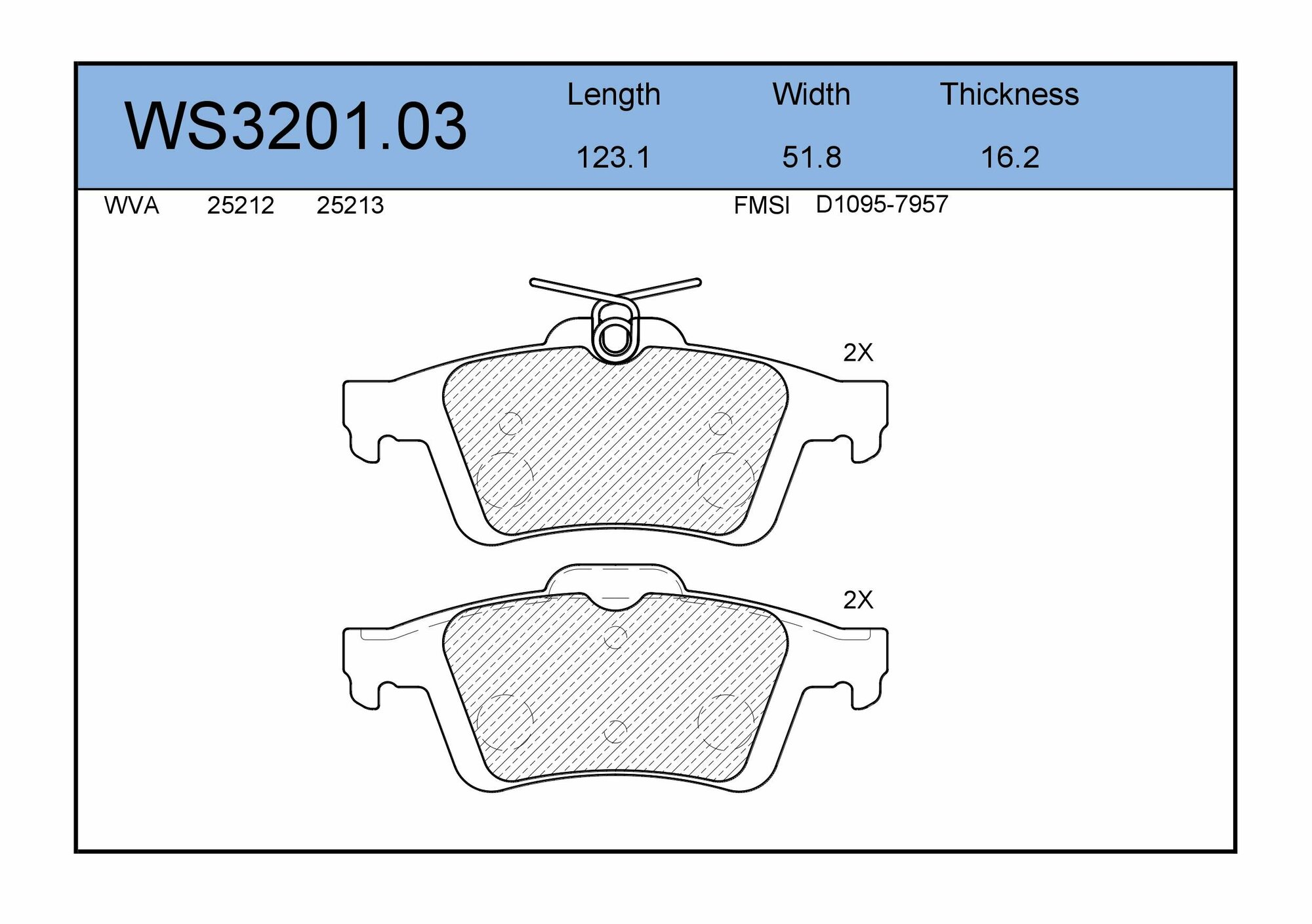 Колодки тормозные дисковые перед зад JEENICE WS3201.03