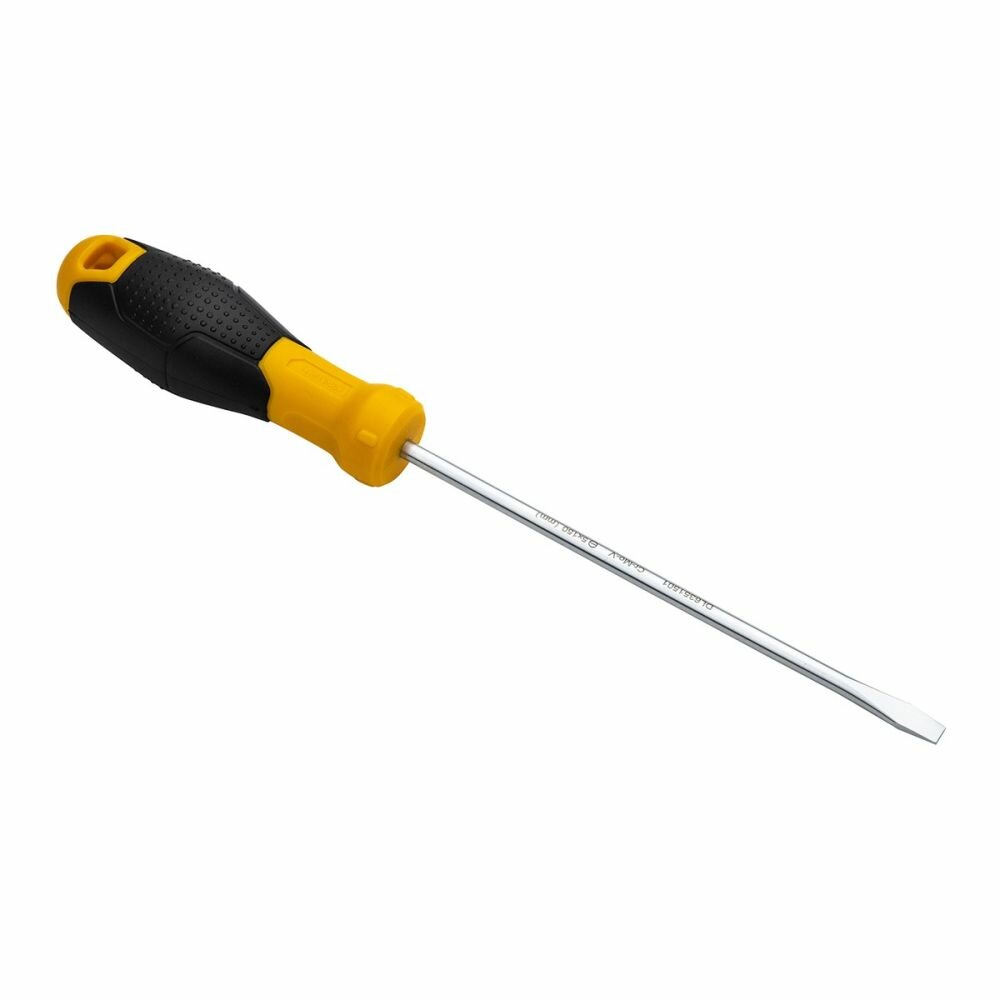 Шлицевая отвертка SL5х150мм Deli DL6351501 (Cr-V, магнит, TPR+PP ручка) 98351