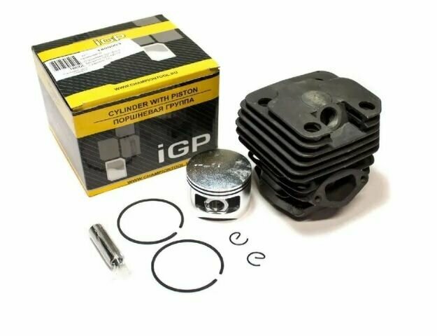 Поршневая группа для бензопилы 5200 45 мм Champion 250,251, Хускварна 5200, 5220, Sturm GC9952, GC99522B, Huter BS52