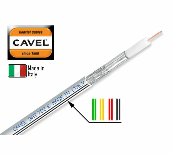 Кабель коаксиальный SAT 50 (100м) | код 2923486 | CAVEL (упак.100 м.)