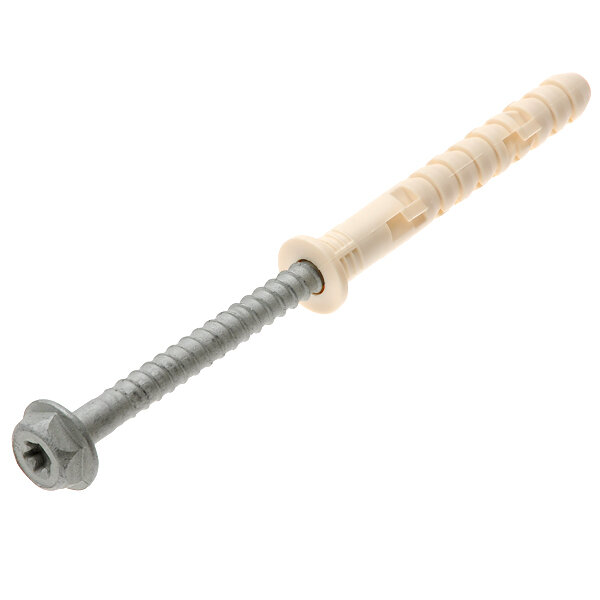 Дюбель ФАС7797020035 PT 10x80 фасадный с шурупом, шестигранная головка HEX SW13 T40 MG (200 шт. в комплекте)