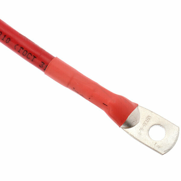 Перемычка ПВ3/ПуГВ 35кв мм красная длина 500мм диаметр отв. наконечника 8мм