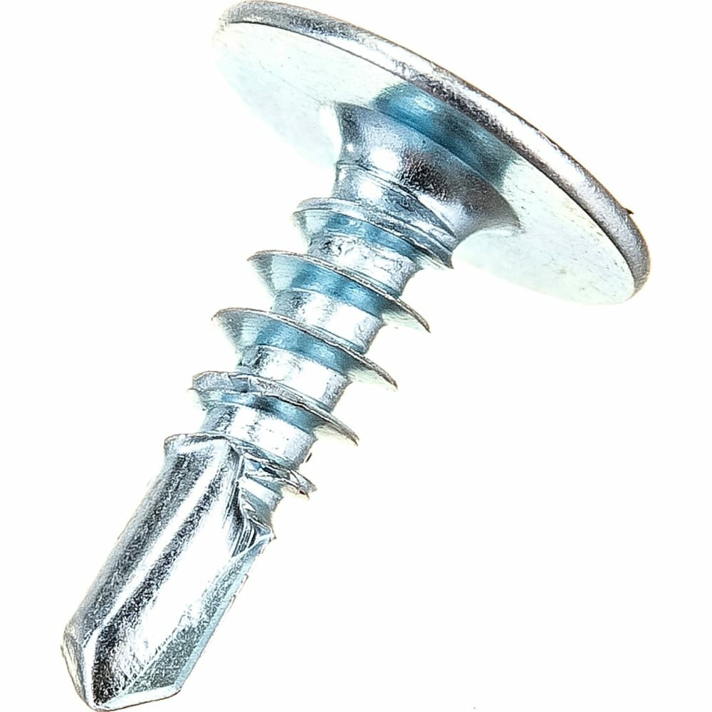 Саморез прессшайба VIPкрепеж сверло, 4.2х14, 60 шт. 20502 VIP, 2×14 — стальная головка, белое цинковое покрытие