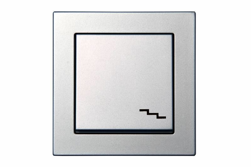 LIREGUS Переключатель Одноклавишный Серебро LIREGUS EPSILON