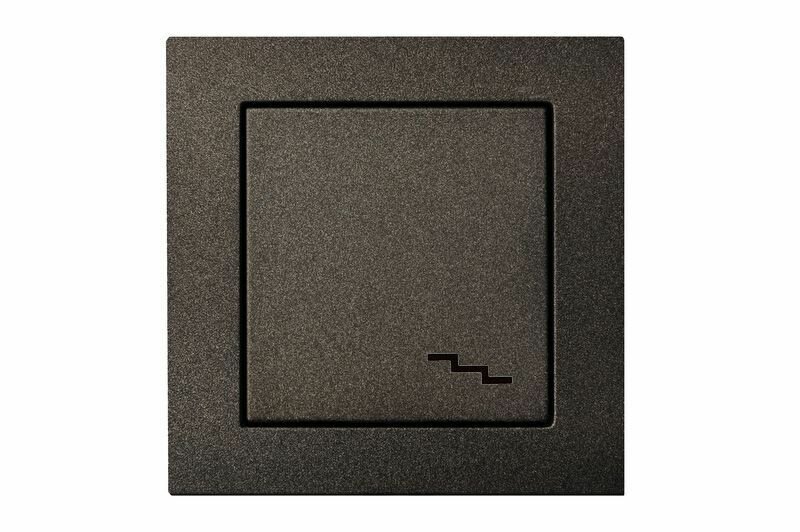 LIREGUS Переключатель Одноклавишный Антрацит LIREGUS EPSILON