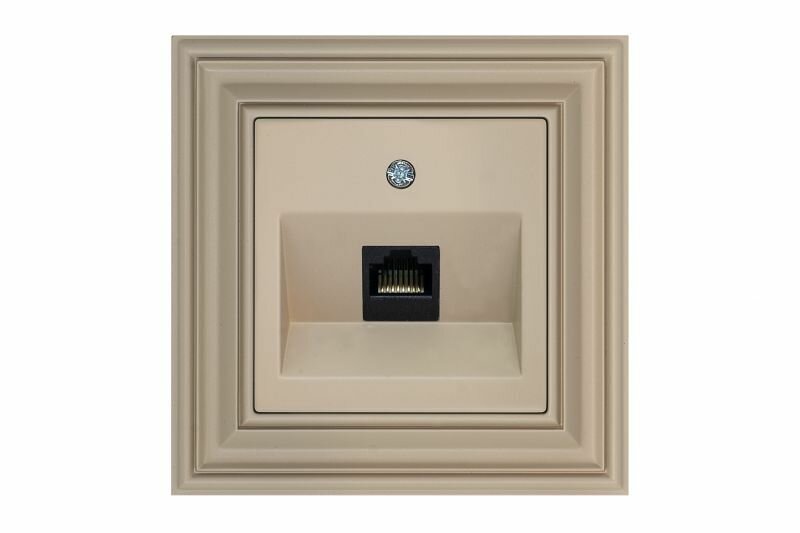 LIREGUS Розетка компьютерная кремовая омбре LIREGUS RETRO