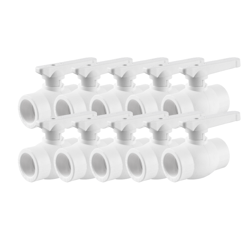 Кран шаровой TIM - 25 (Пайка/Пайка, ручка-рычаг) комплект 5шт