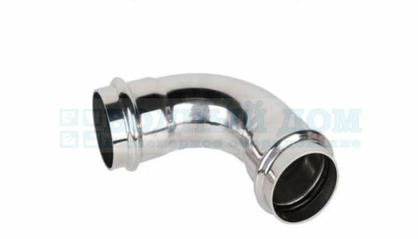 Двухраструбный пресс-угольник из нержавеющей стали 90° 15*15mm