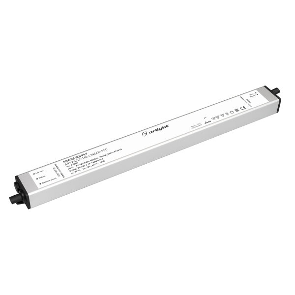 Источник напряжения Arlight Блок питания ARPV-LG24160-LINEAR-PFC (24V, 6.7A, 160W) (Arlight, IP67 Металл, 5 лет)