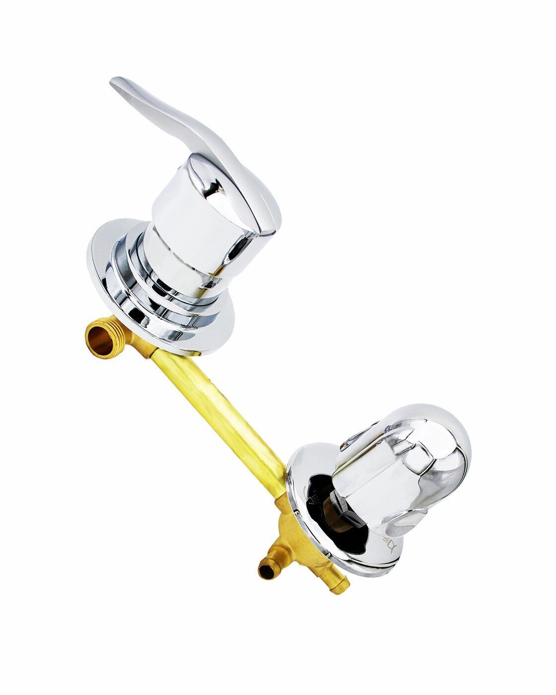 Смеситель для душевой кабины на 2 режима 140 мм под хомут