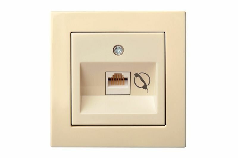 LIREGUS Розетка Телефонная (RJ11) Бежевая LIREGUS EPSILON